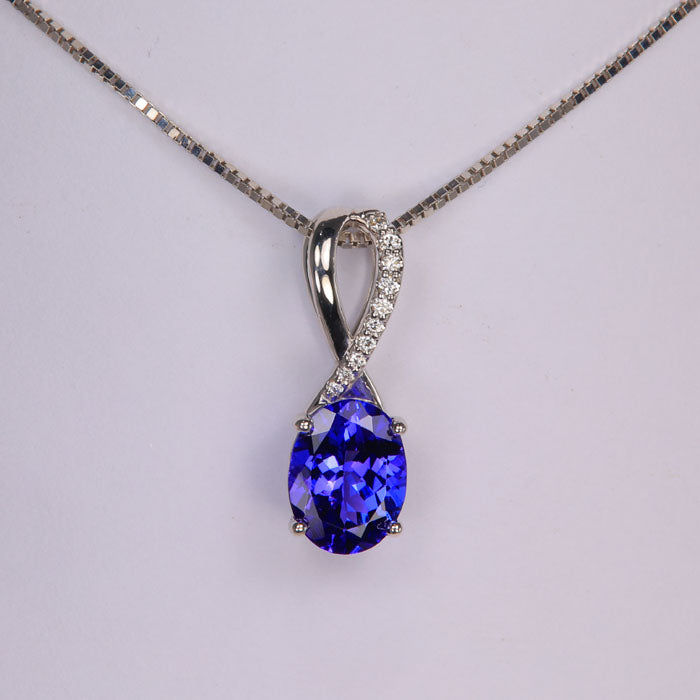 Tanzanite Pendants & Necklaces | White & Yellow Gold Designs ...