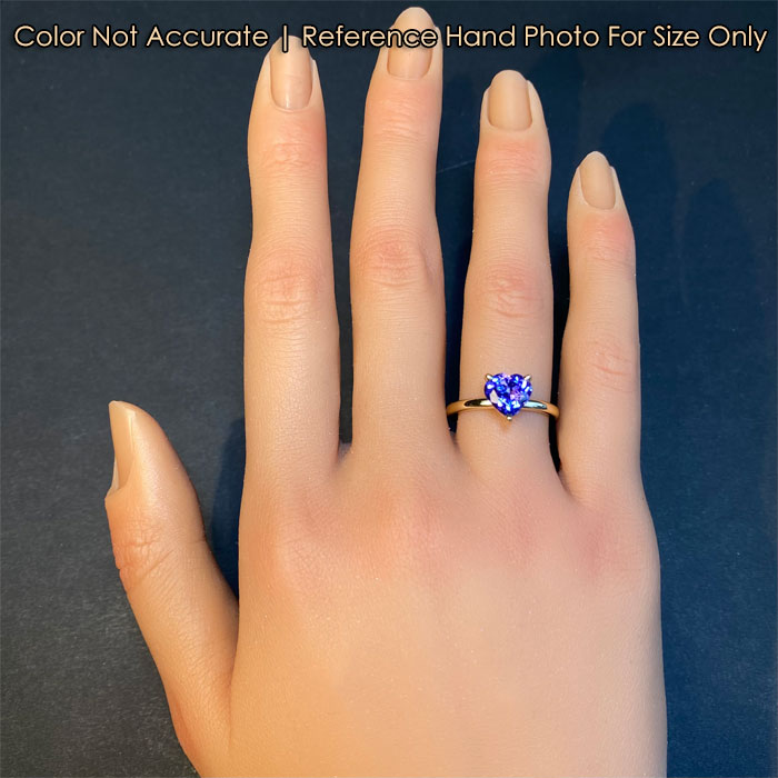 Heart shaped tanzanite ring store