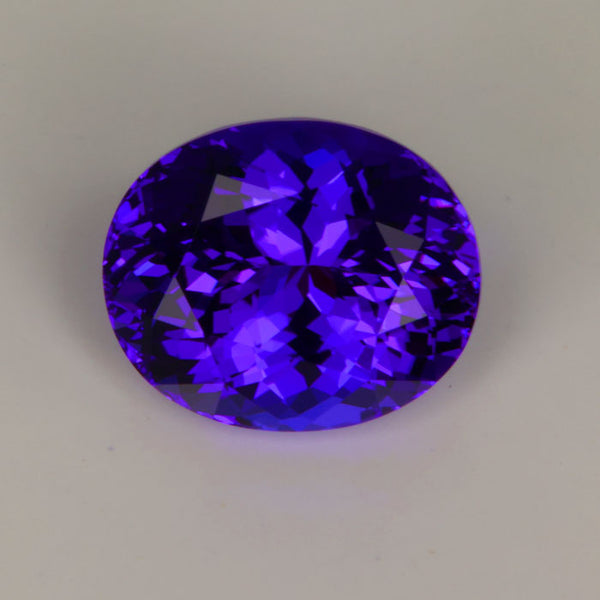 Nearly Perfect Oval Tanzanite 993/1000 with Exceptional Color 8.40ct ...