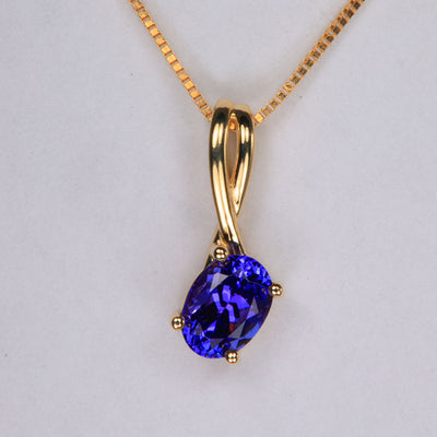 Tanzanite Pendants & Necklaces | White & Yellow Gold Designs ...