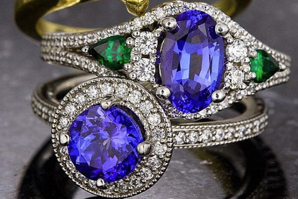 Tanzanite Jewelry - Authentic Tanzanite Rings, Pendants & Earrings