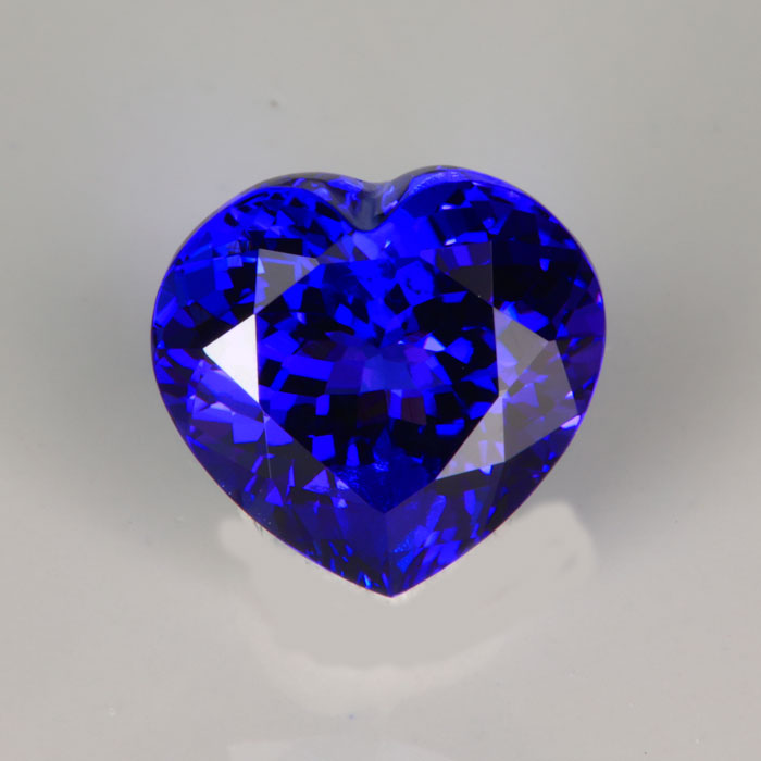 Heart Shaped Tanzanite Gemstone 6.90cts - Tanzanite Jewelry Designs
