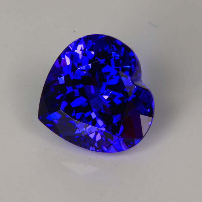 Heart Shaped Tanzanite Gemstone 6.90cts - Tanzanite Jewelry Designs